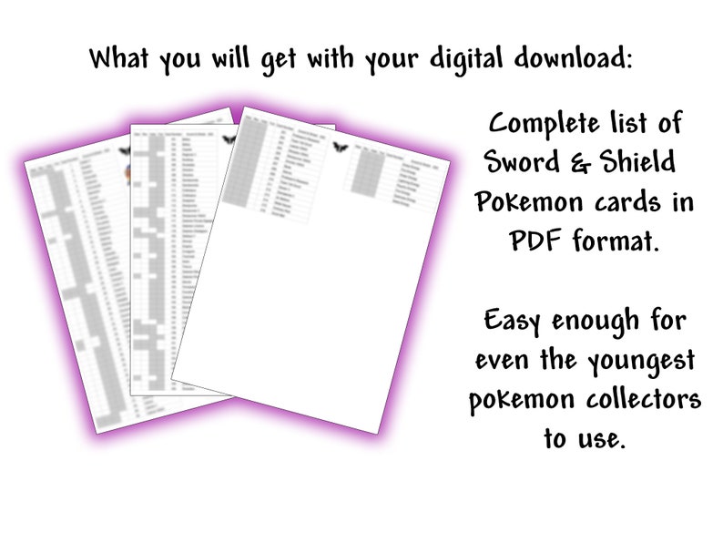 Sword & Shield Checklist for Tracking Pokemon Cards - LIKE: Lapras VMAX ...
