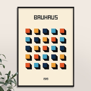 Bauhaus Exhibition Poster, Bauhaus Poster, Bauhaus Art Print, Vintage ...