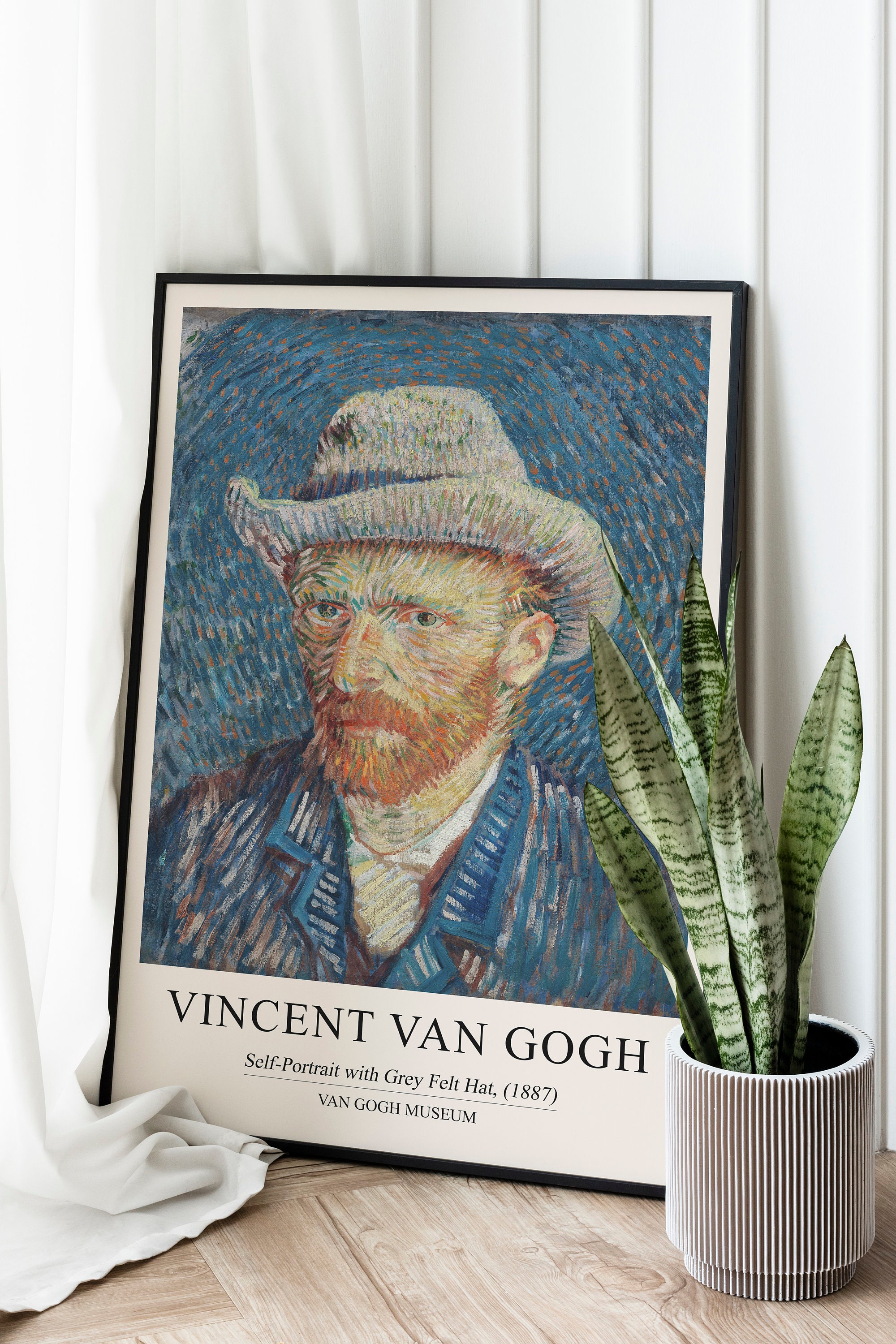 Van Gogh Self Portrait Van Gogh Print Digital Wall Art | Etsy