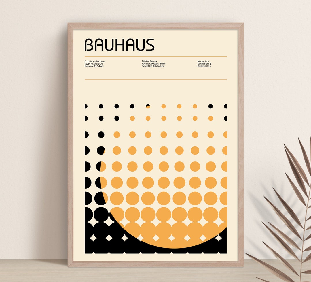 Bauhaus Exhibition Poster, Bauhaus Poster, Bauhaus Art Print, Vintage ...