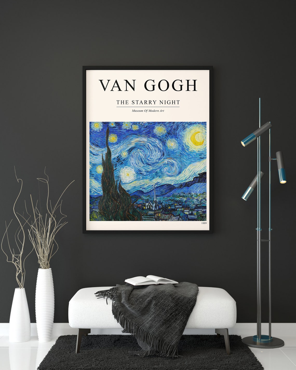Van Gogh Starry Night, Vincent Van Gogh Print, Starry Night Poster ...