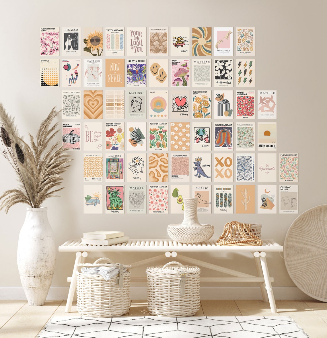60 Exhibition Aesthetic Wall Collage Kit Vintage Wall Decor - Etsy