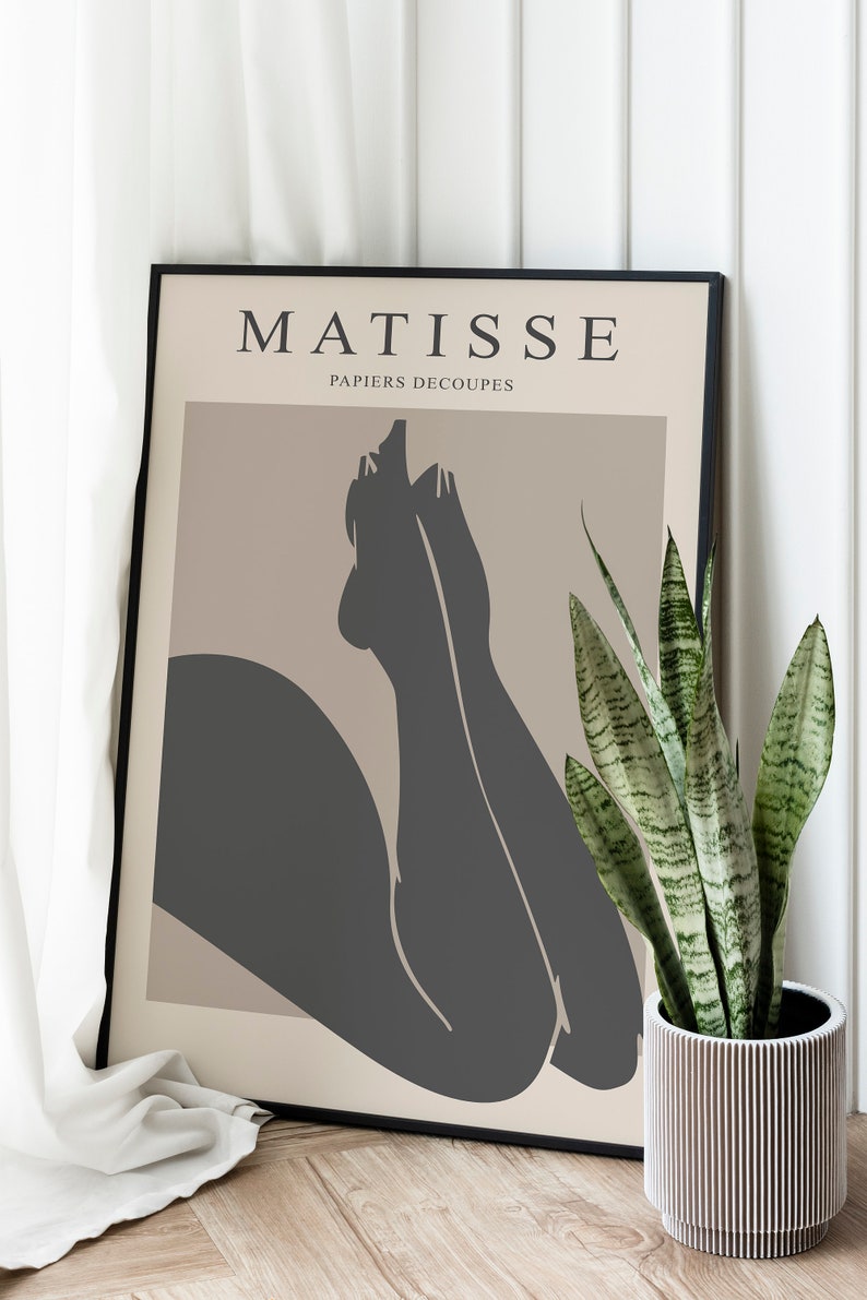 Henri Matisse Naked Woman Matisse Exhibition Printable Wall Etsy