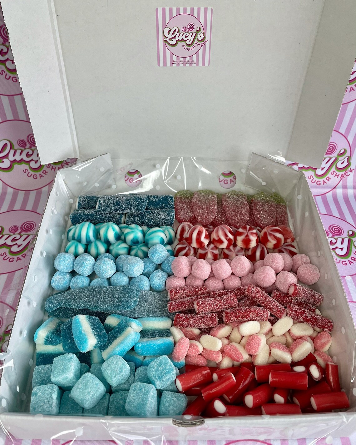 HALF N HALF Raspberry & Strawberry 1kg Box - Etsy