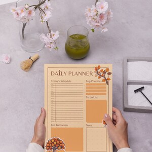 Basic Autumn Themed Daily Planner / Printable and Digital Download ...