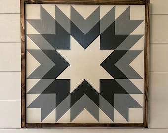 Barn Quilt, Rose Barn Quilt, Wall Decor, Handmade, Barn Quilts, Flowers ...