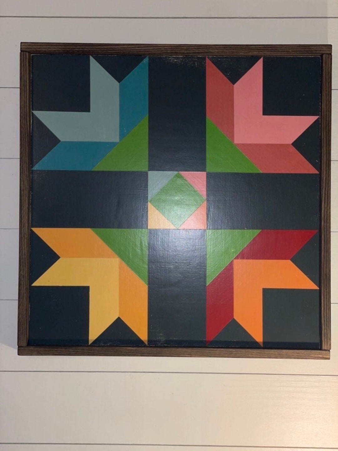 2x2 Handmade Flower Barn Quilt - Etsy