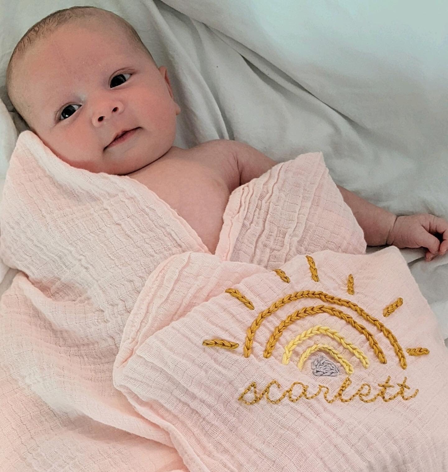 Custom Hand Embroidered Baby Blanket - Etsy