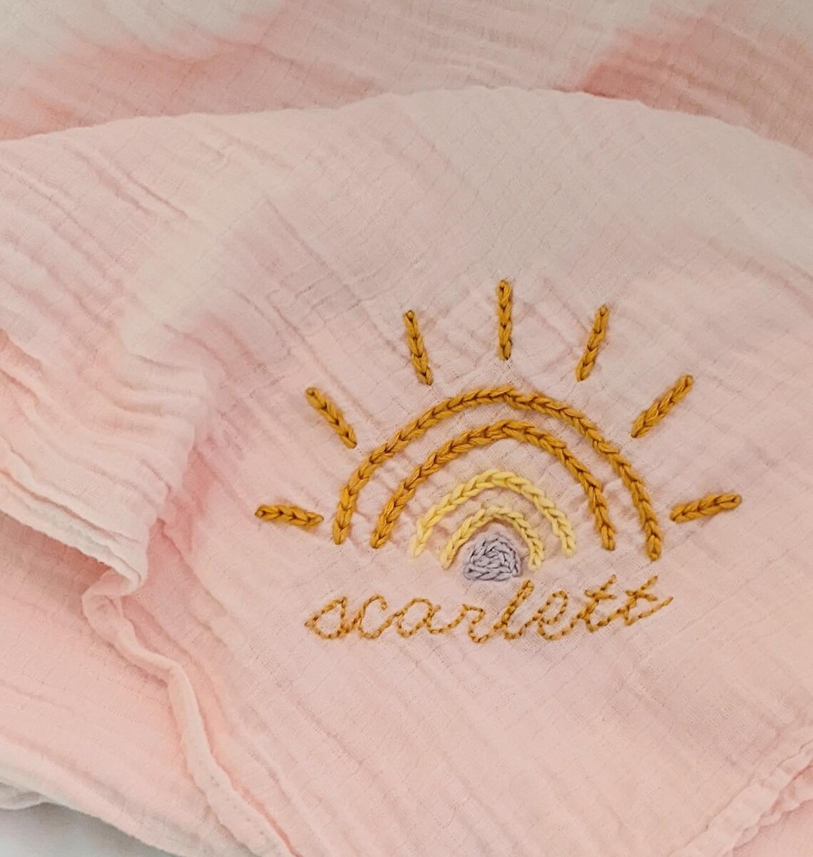 Custom Hand Embroidered Baby Blanket - Etsy