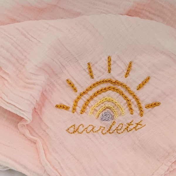 Embroidery Baby Blanket - Etsy