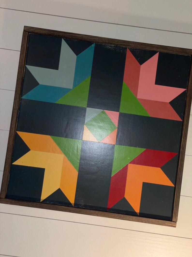 2x2 Handmade Flower Barn Quilt - Etsy