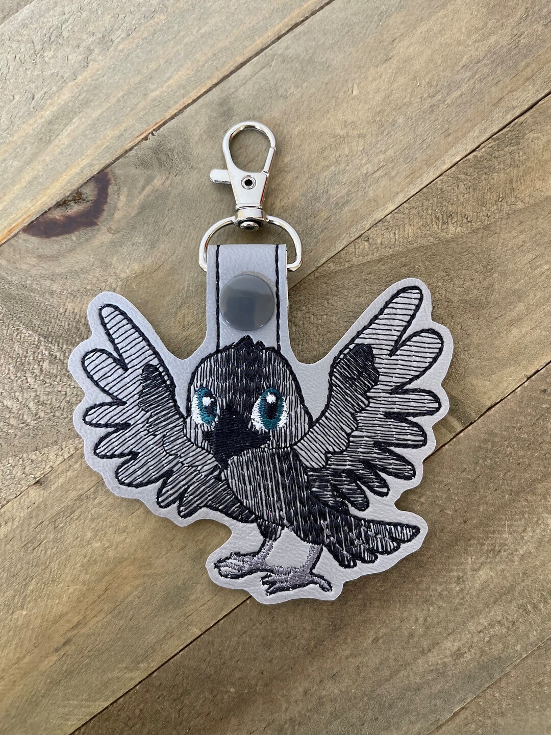 Crow Key Fob - Etsy