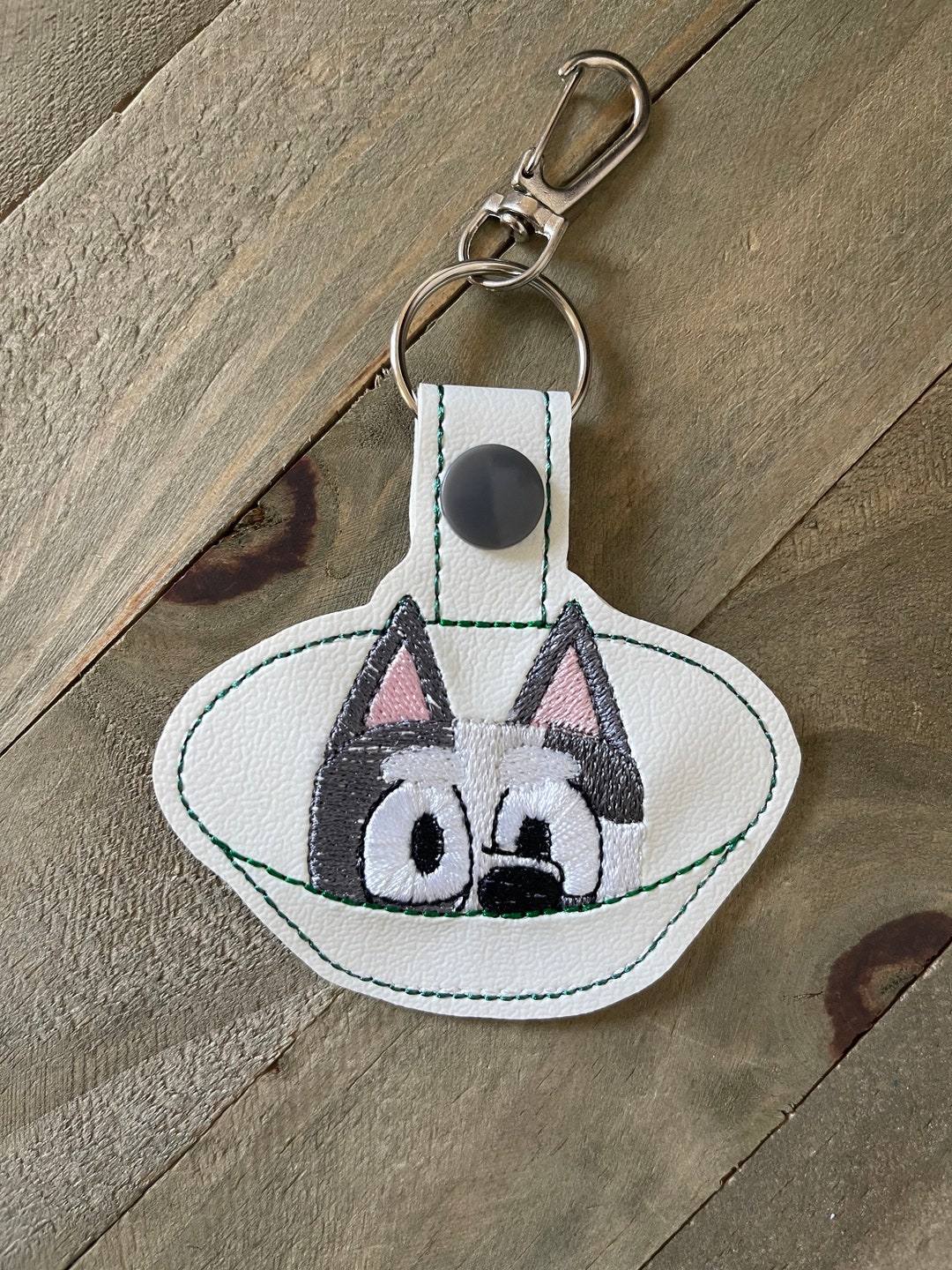 Dog With Cone Keychain/key Fob - Etsy