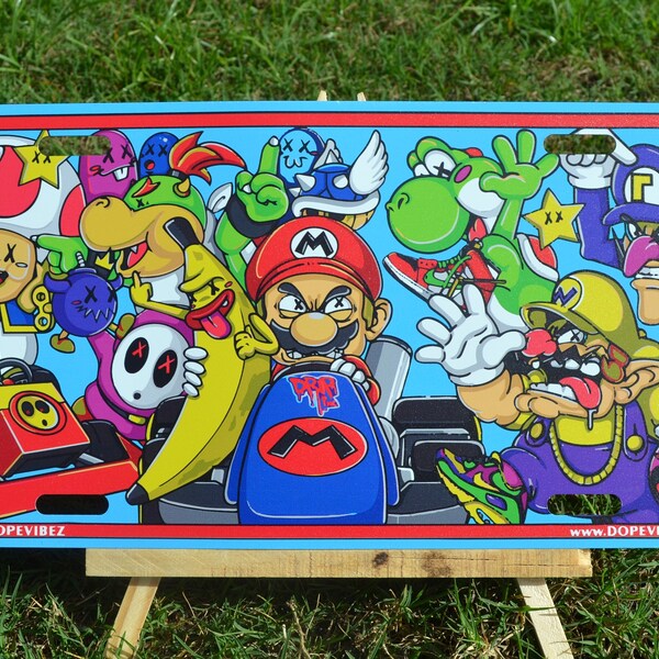 Mario Cart License Plate - Etsy