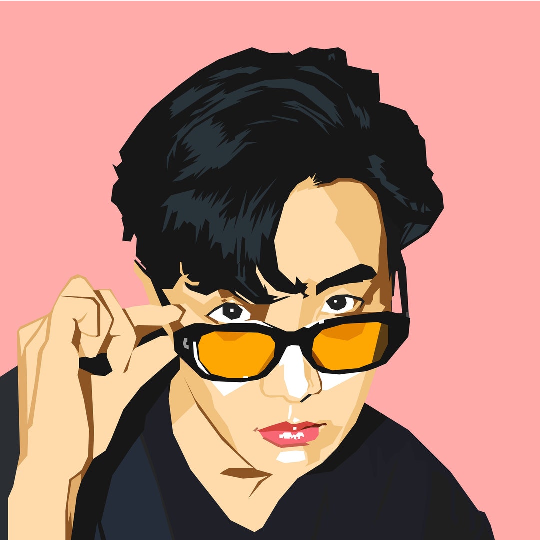 Bts Portrait, Vector Design BTS Army, Kpop Bts, Bts Wall Art, Bts Room ...