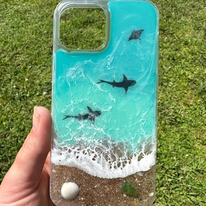 Ocean Wave Design Custom iPhone and Samsung Phone Cases. Sharks, Sea ...