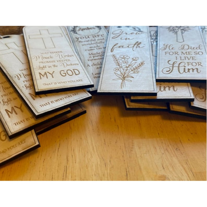 Faith-inspiring Bible Bookmarks, Personalized Christian Gifts, Easter ...