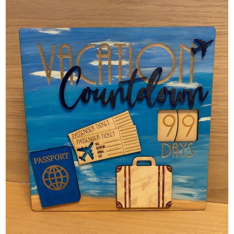 Vacation Countdown Perpetual Calendar - Etsy
