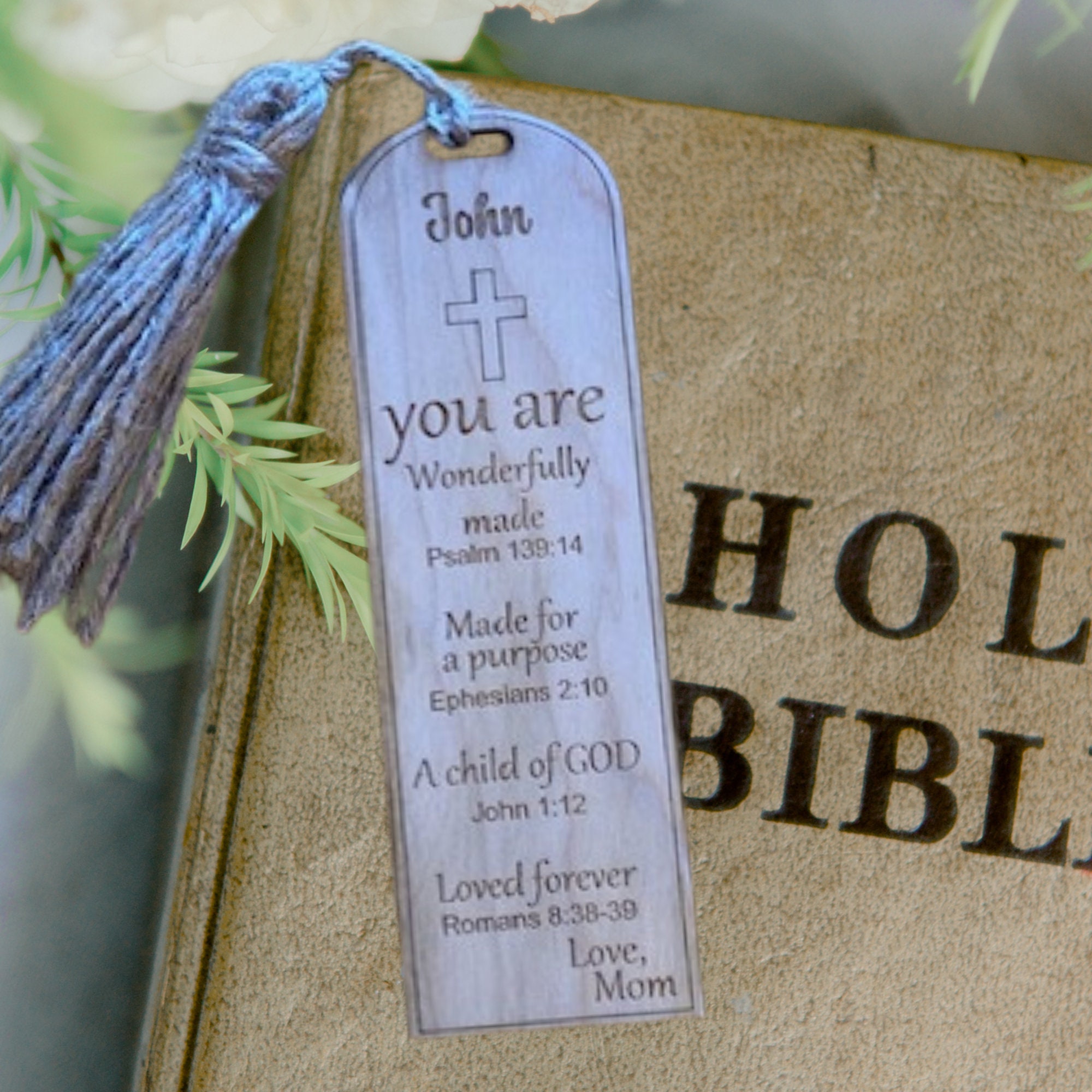 Faith-inspiring Bible Bookmarks, Personalized Christian Gifts, Easter ...
