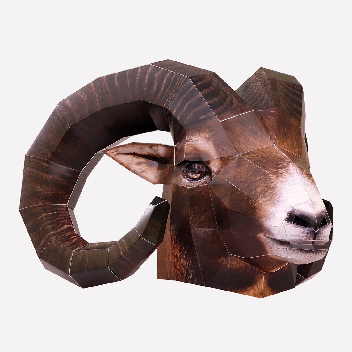 Goat Papercraft Mask Sheep Mask Template DIY Paper Masklow - Etsy