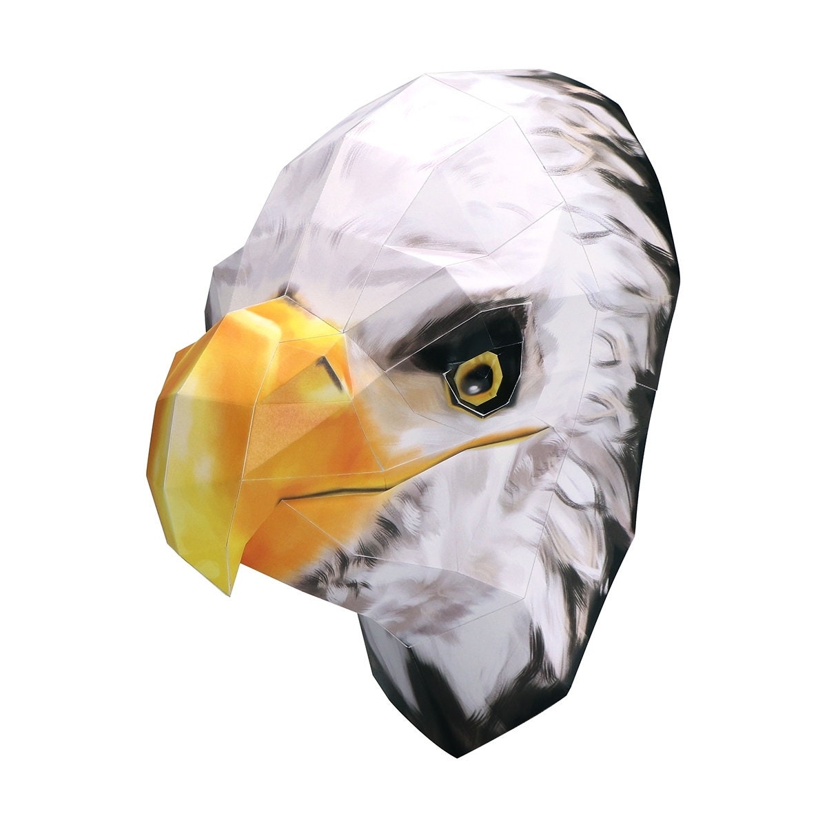 Bald Eagle Papercraft Mask, Eagle Mask Template, DIY Paper Mask,low ...