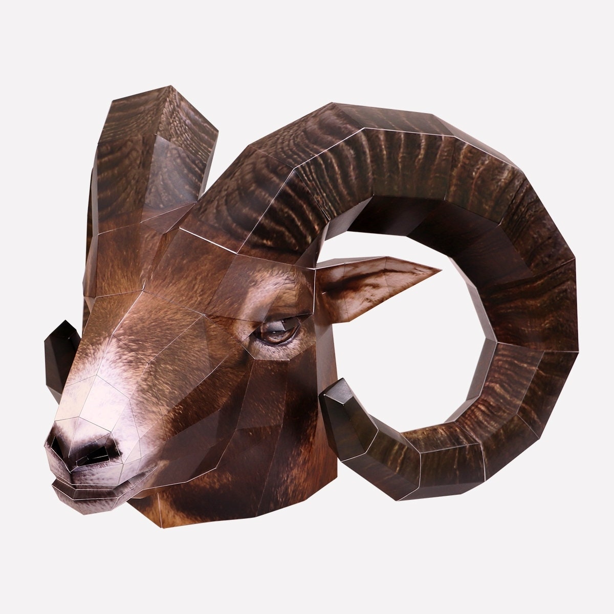 Goat Papercraft Mask, Sheep Mask Template, DIY Paper Mask,low Poly Mask ...