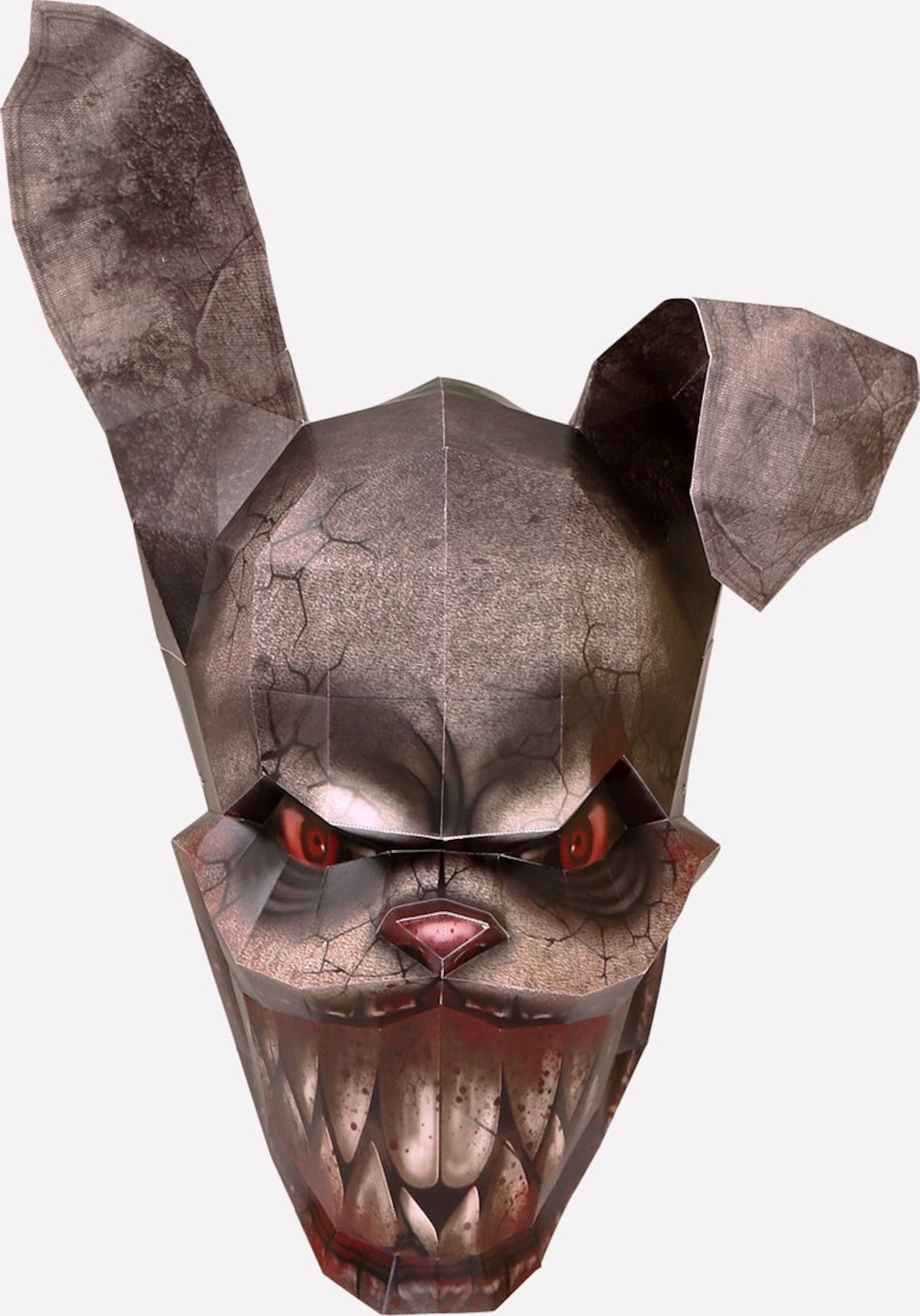 Mad Bunny Mask Papercraft Mask Template Origami PDF | Etsy