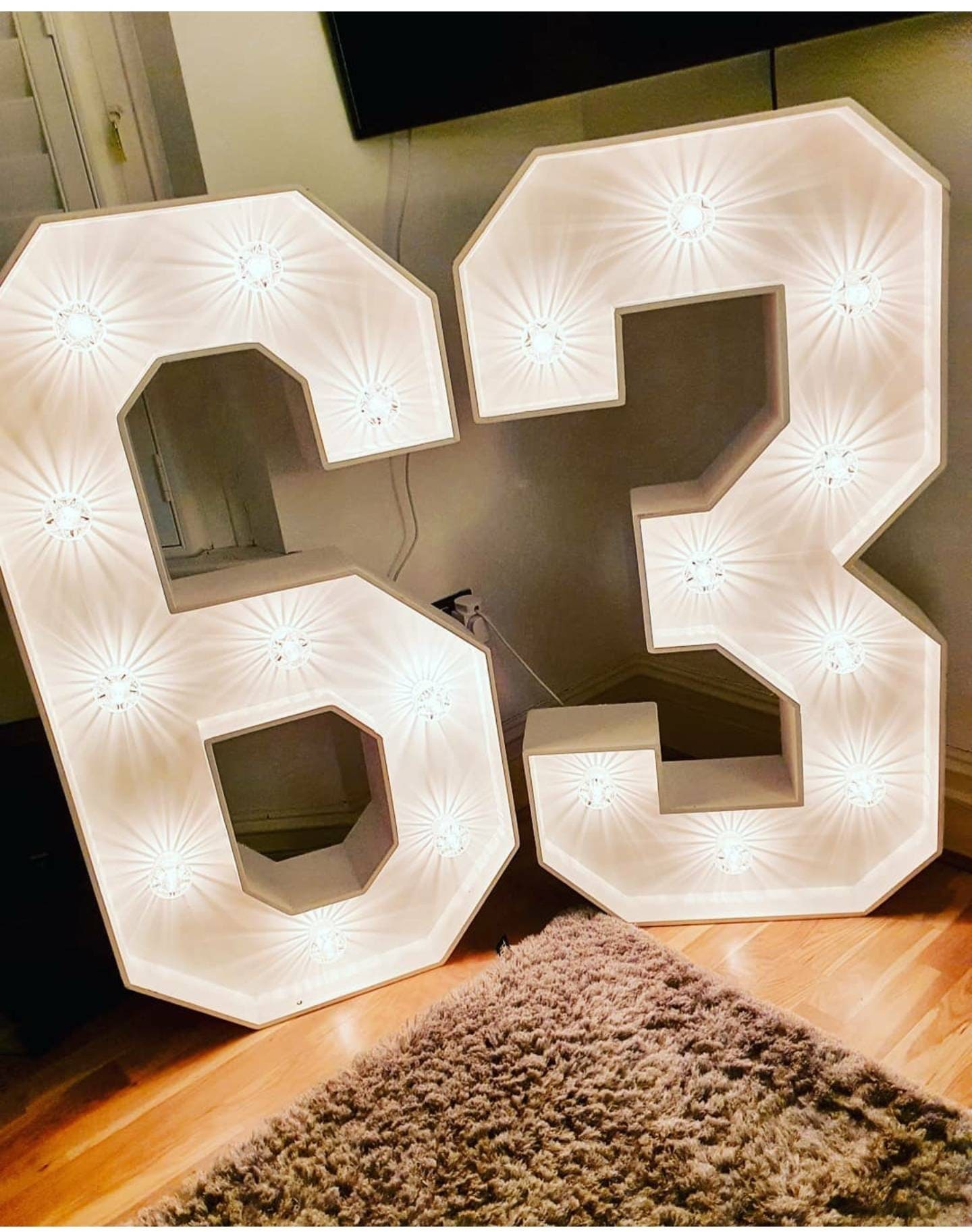 Led Number Light FOR RENT/ HIRE Do Not Buy - Etsy