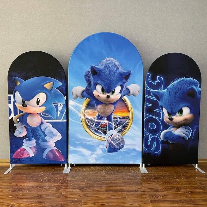 Sonic Decoration Backdrop Sonic Backdrop Backdrop for Boys - Etsy