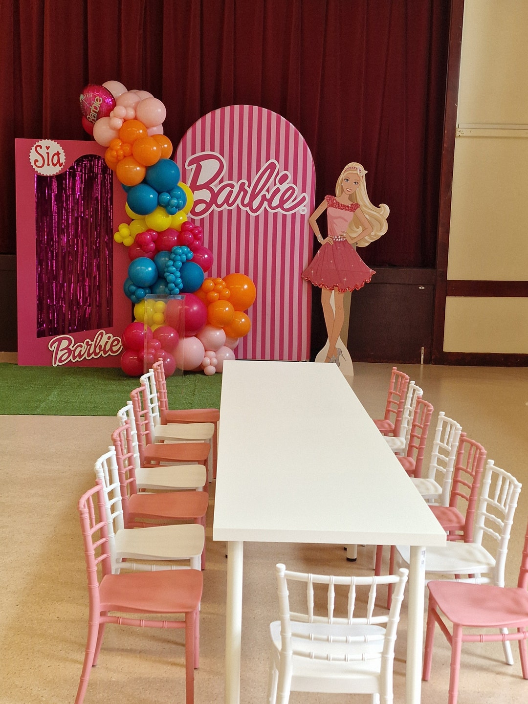 Barbie Birthday Party Rental - Balloon Arch, Backdrop, Photo Booth ...