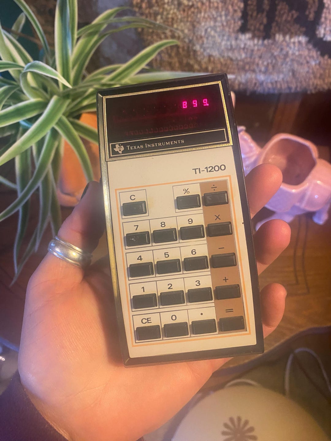 Texas Instruments - T1-1200 - Vintage Electronic Calculator - Works ...