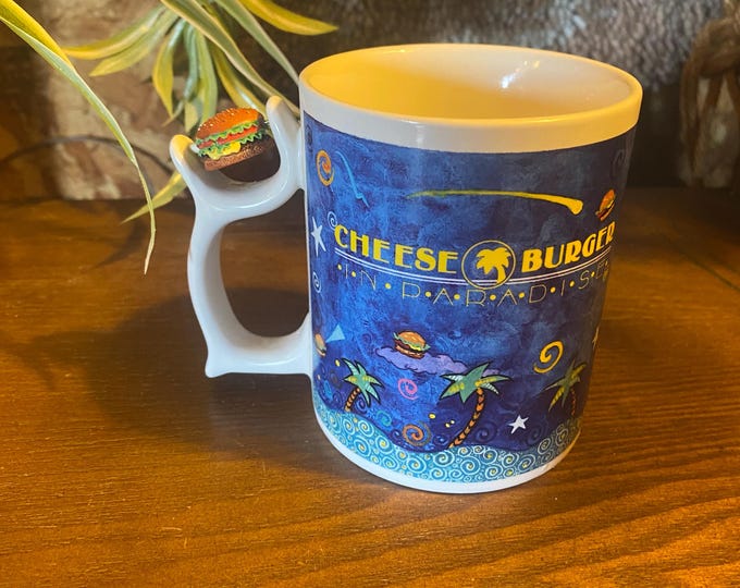 Cheeseburger in Paradise Mug - Jimmy Buffet Vintage Mug - Spinning ...