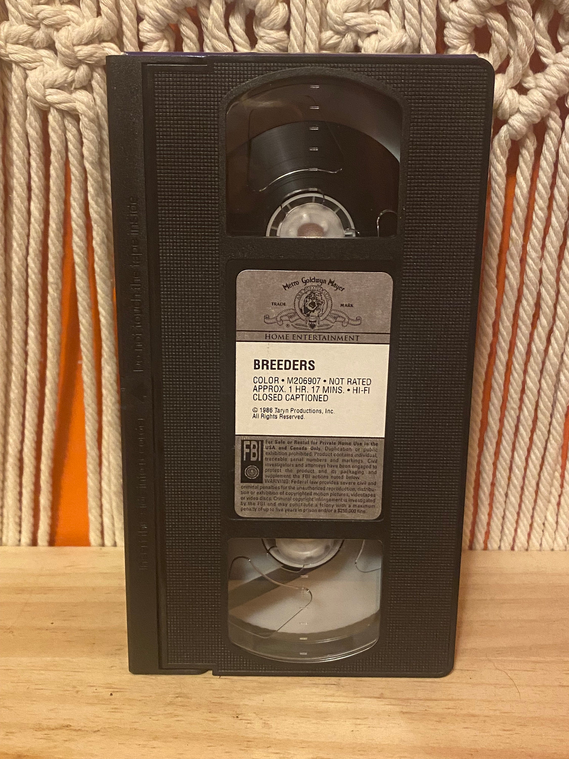 Breeders Horror Vhs 1986 Used In Like New Condition Etsy