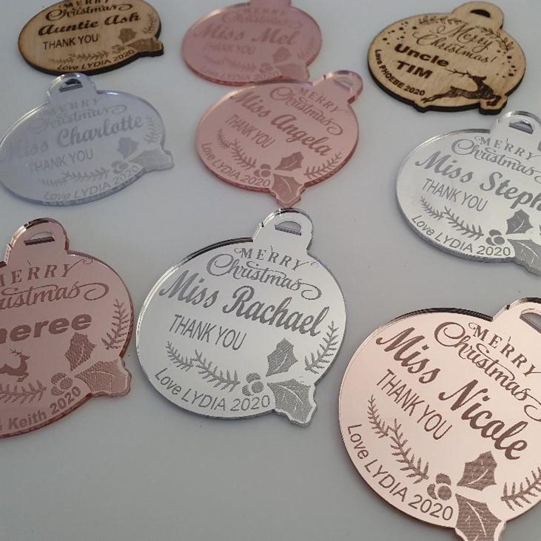 2025-educator Gifts, Xmas Baubles-custom Made Christmas Baubles ...
