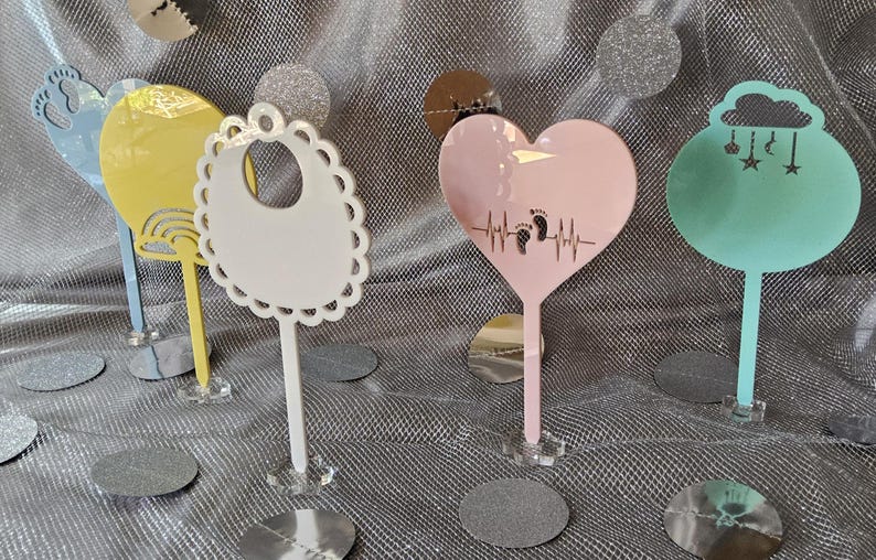 Blank Acrylic Cake Toppers, Cake Toppers, Baby Reveal, Birthday Partys ...