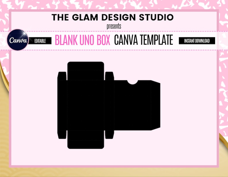 Uno Canva Editable Box Template, Uno Customizable Box, Uno Canva ...