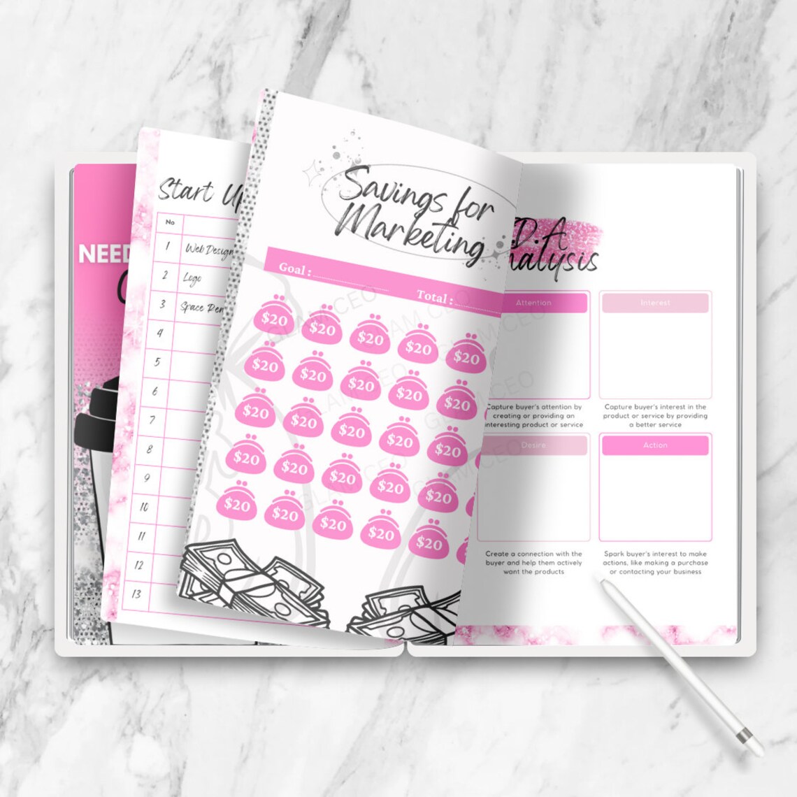 The Glam CEO Digital Business Planner (goodnotes) - Etsy
