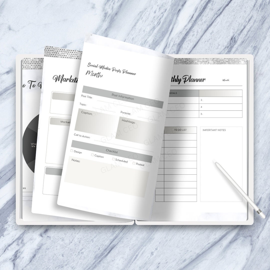 The Glam CEO Digital Business Planner Goodnotes - Etsy