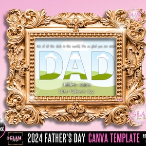 2025 Father’s Day Editable Photo Bundle Templates Canva Editable, Edit ...