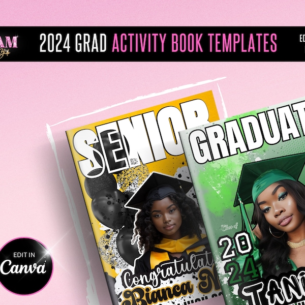 Graduation Booklet Templates Printable - Etsy