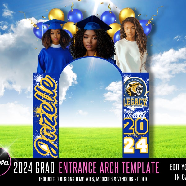 Editable Arch Entrance Template - Etsy