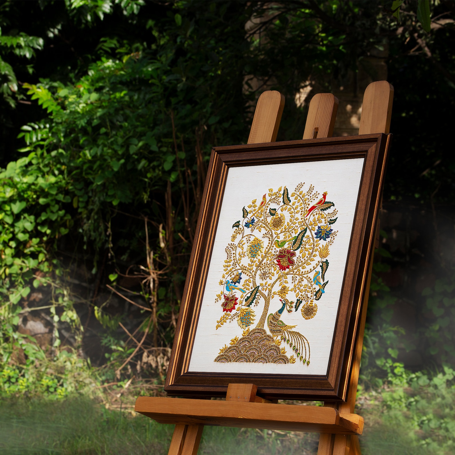 India Wall Art of Kalpataru Tree of Life Embroidery & - Etsy