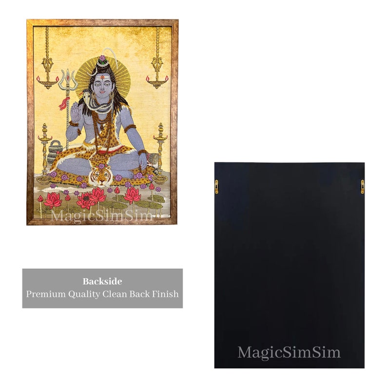 Lord Shiva Precious Bejewelled Hand Embroidered Artwork of Hindu God ...