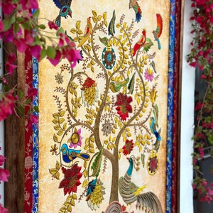 Handmade Bespoke Luxury Artwork From India “kalpvriksh” Divine Tree of ...