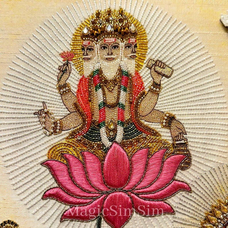 Ananthasayanam – Lord Vishnu With Goddess Sridevi Bhudevi & Lord Brahma ...