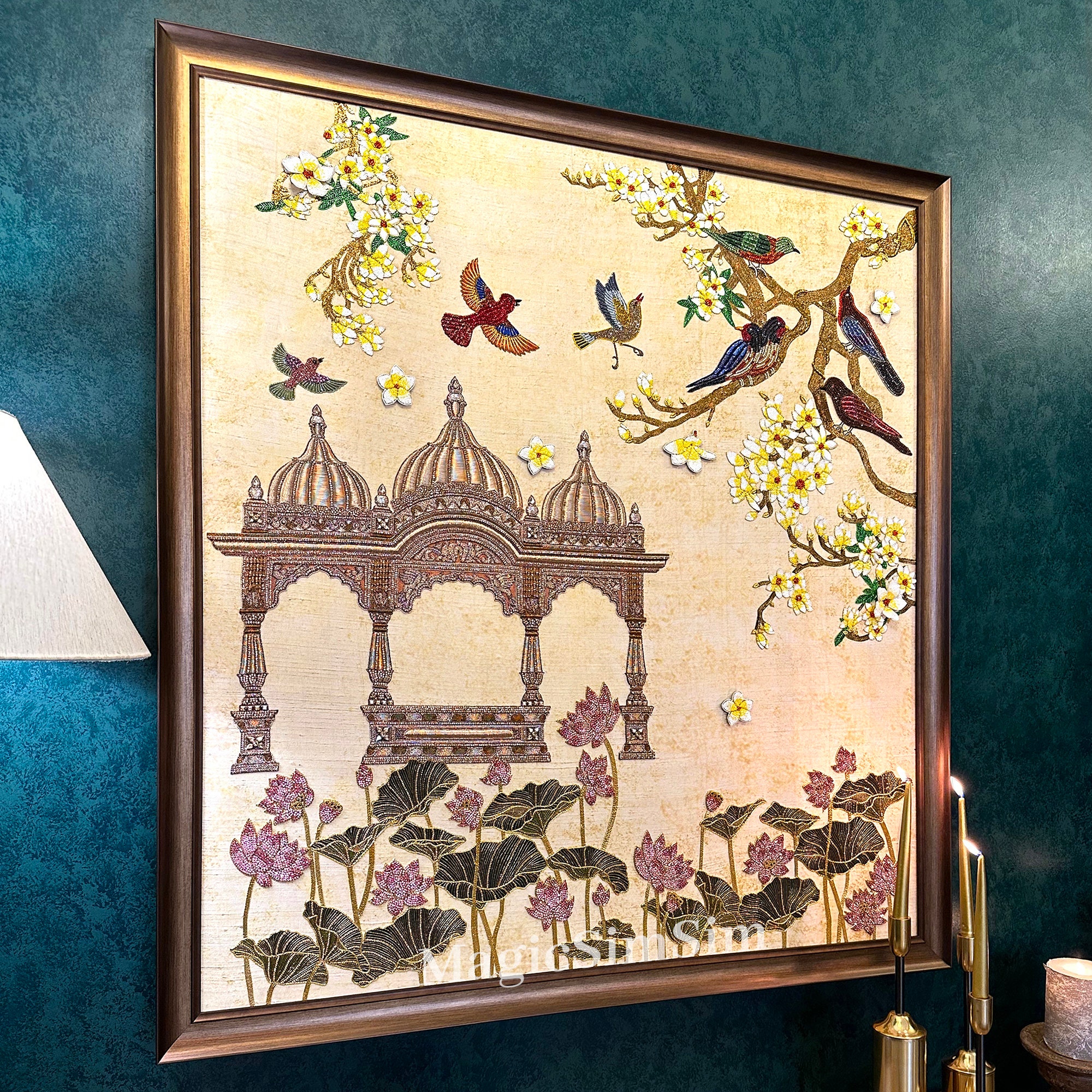 Precious Bejewelled Artwork Songbirds & Blooms Made by Age-old ...