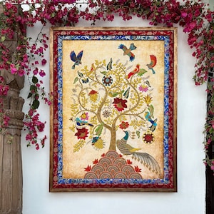 Handmade Bespoke Luxury Artwork From India “kalpvriksh” Divine Tree of ...