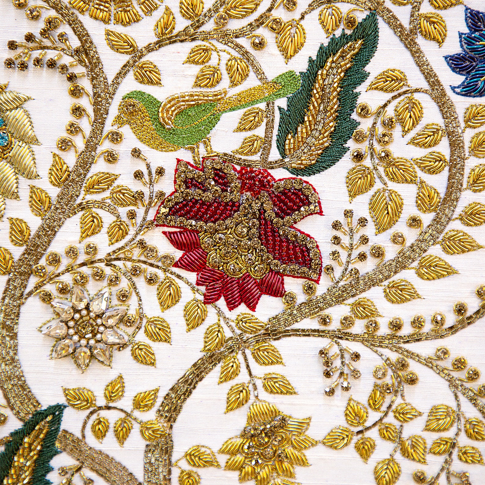 India Wall Art of Kalpataru Tree of Life Embroidery & - Etsy