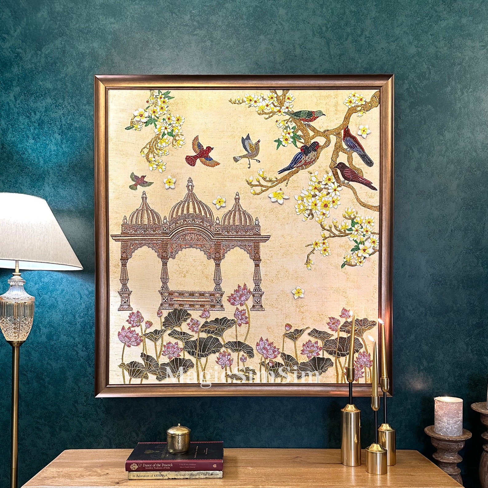 Precious Bejewelled Artwork Songbirds & Blooms Made by Age-old ...