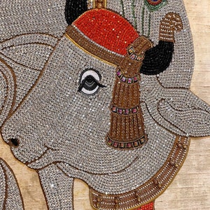 Surabhi Cow & Calf, the Hindu Goddess of Abundance. Handmade Bejewelled ...